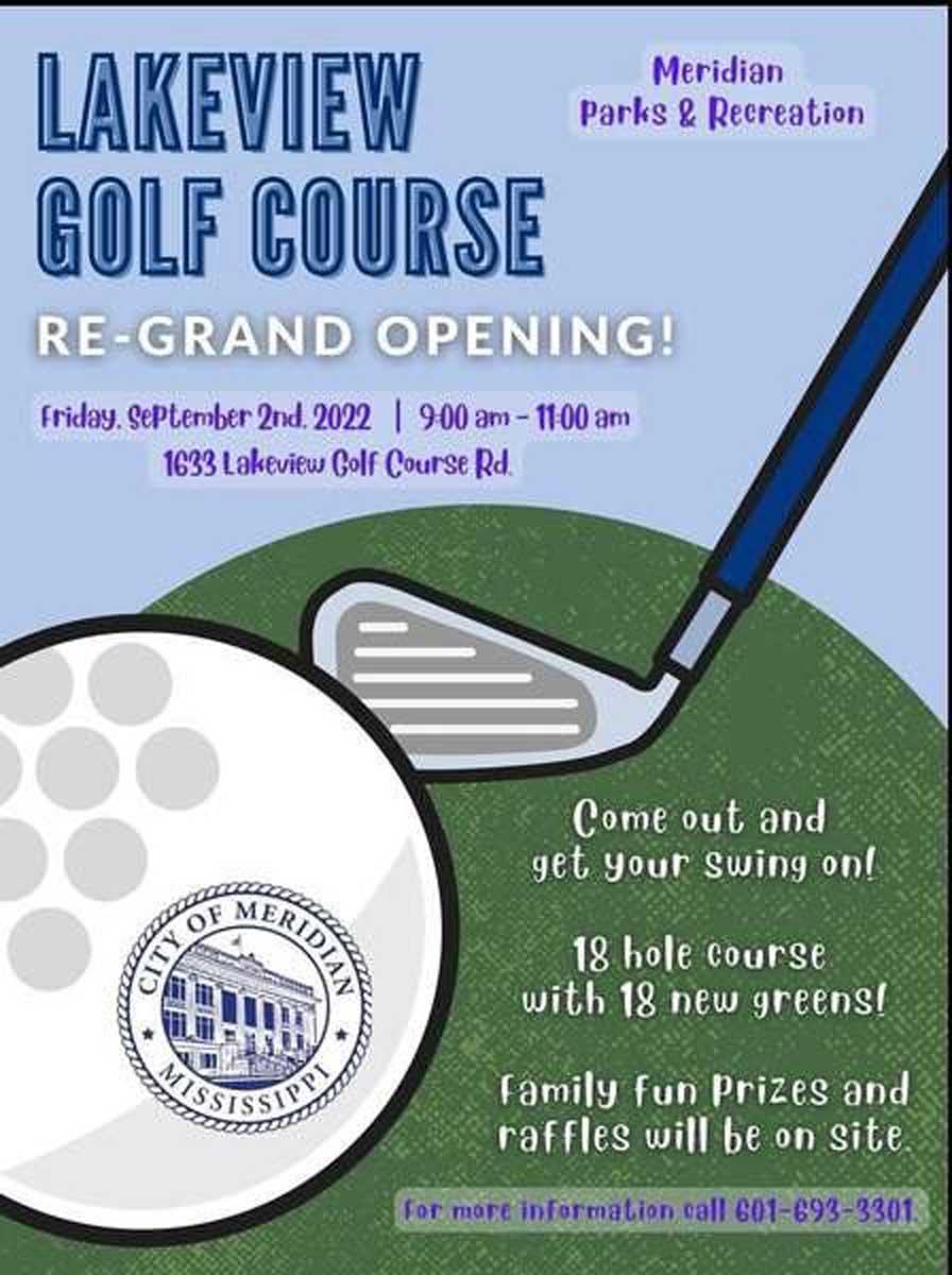 Grand reopening Friday for Lakeview Golf Course | Meridian Star
