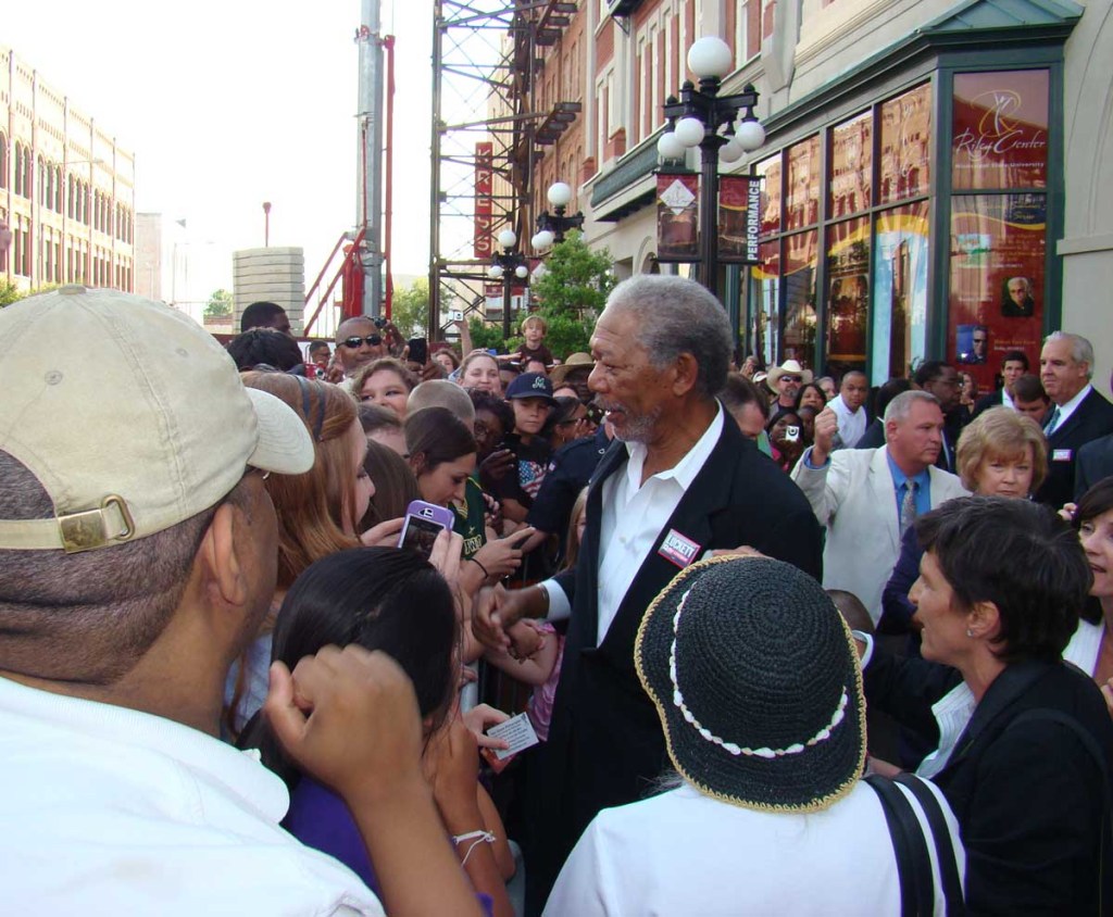morgan freeman walking