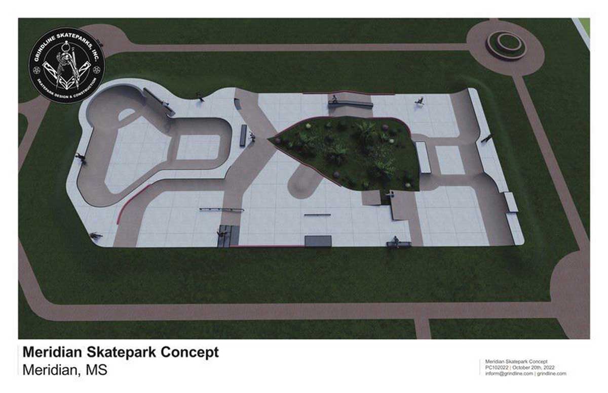 Skate park design unveiled; fundraising drive launched | Meridian Star