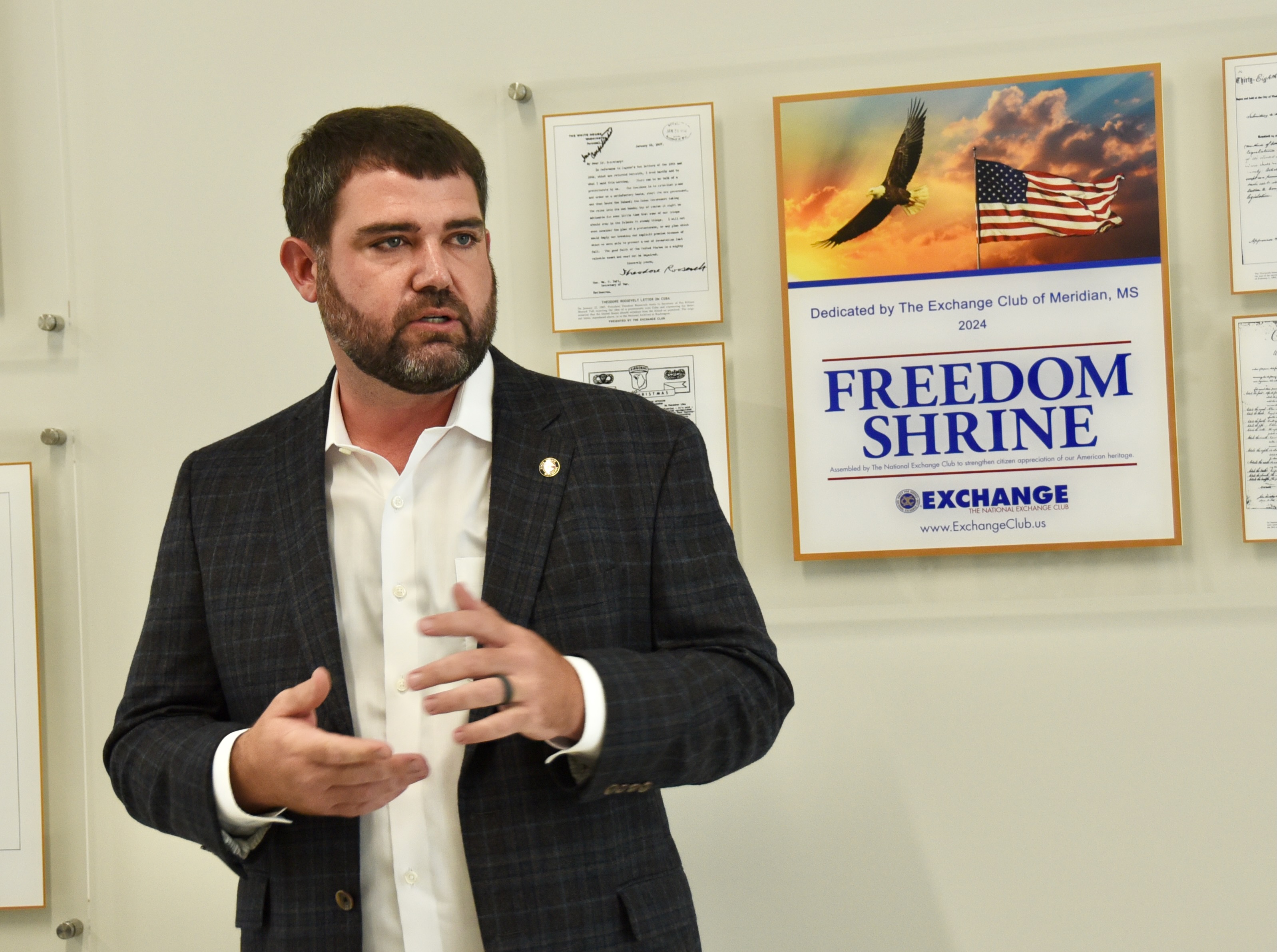Freedom Shrine dedicated in new Government Center | Meridian Star